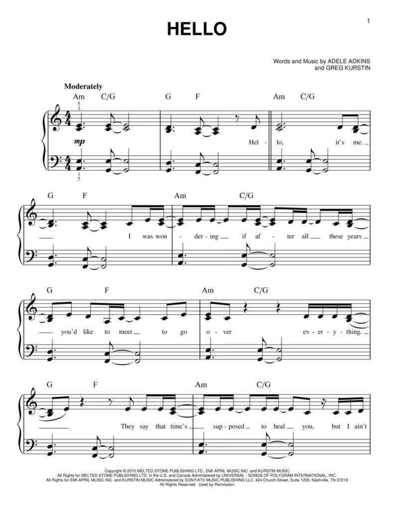 Descifrando la tonalidad de 'Hello' de Adele: Un análisis musical ...
