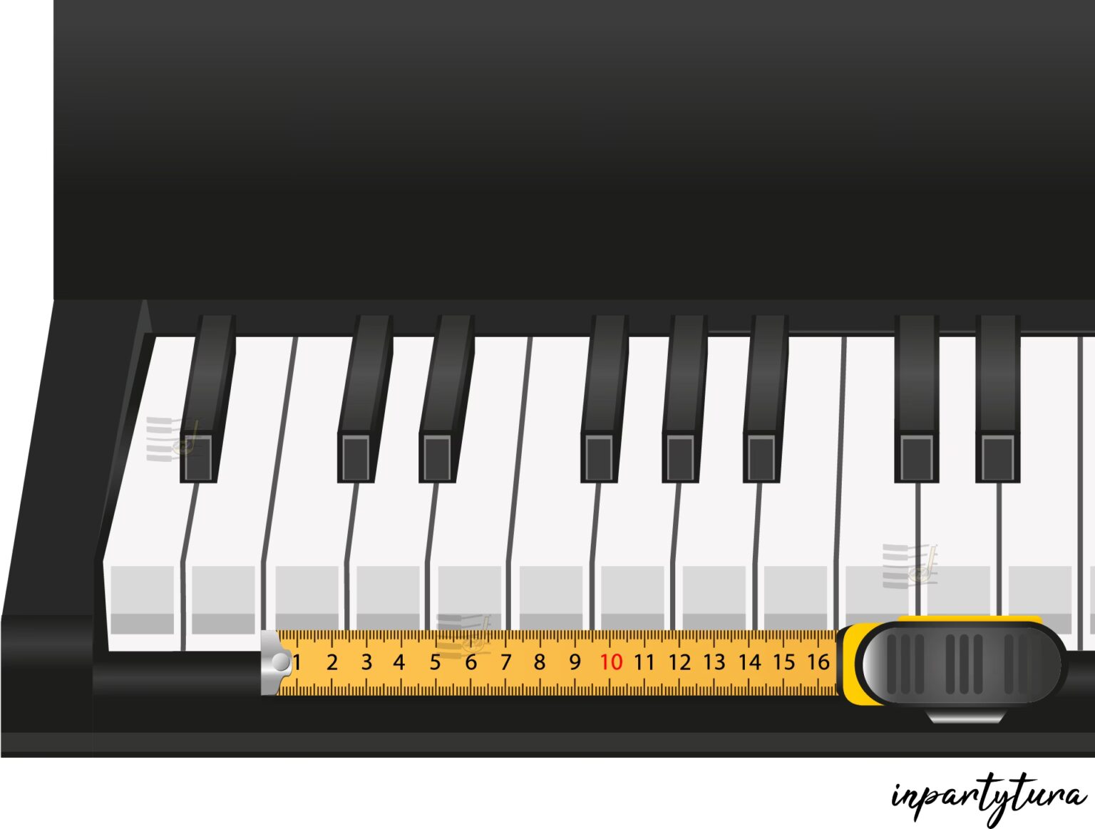 ¿Cuánto mide un teclado de piano de 88 teclas? | Pianos PUCH