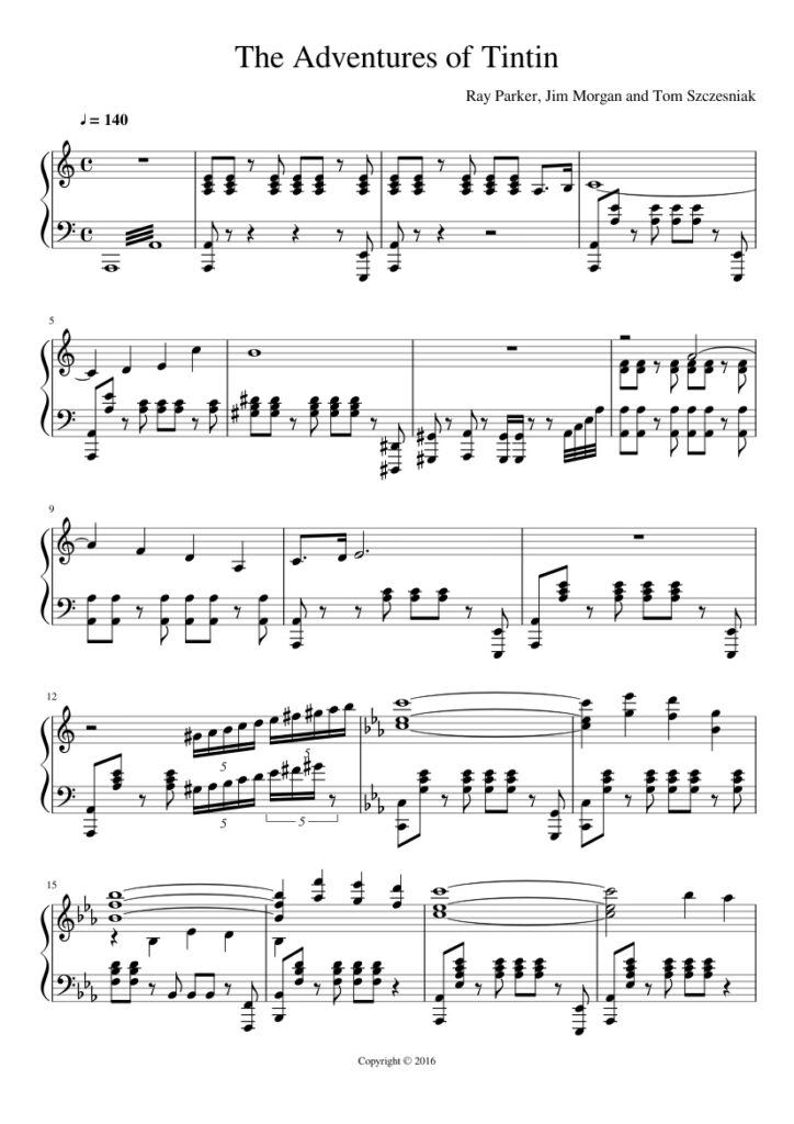 La Música de Tintín: Melodías y Origen Lingüístico | Pianos PUCH